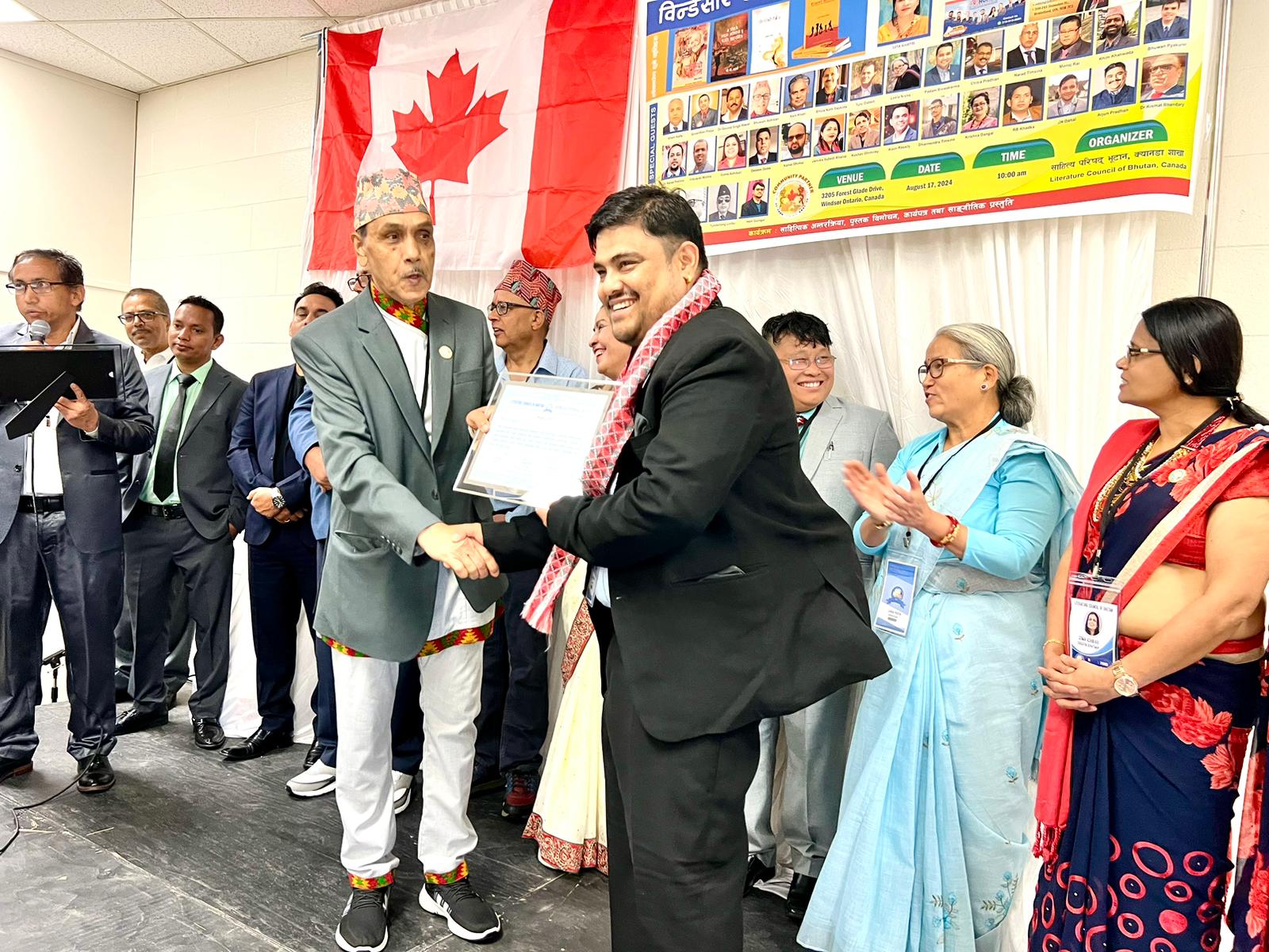The DMN News USA representative Arjun Pradhan feted in Canada - The DMN ...